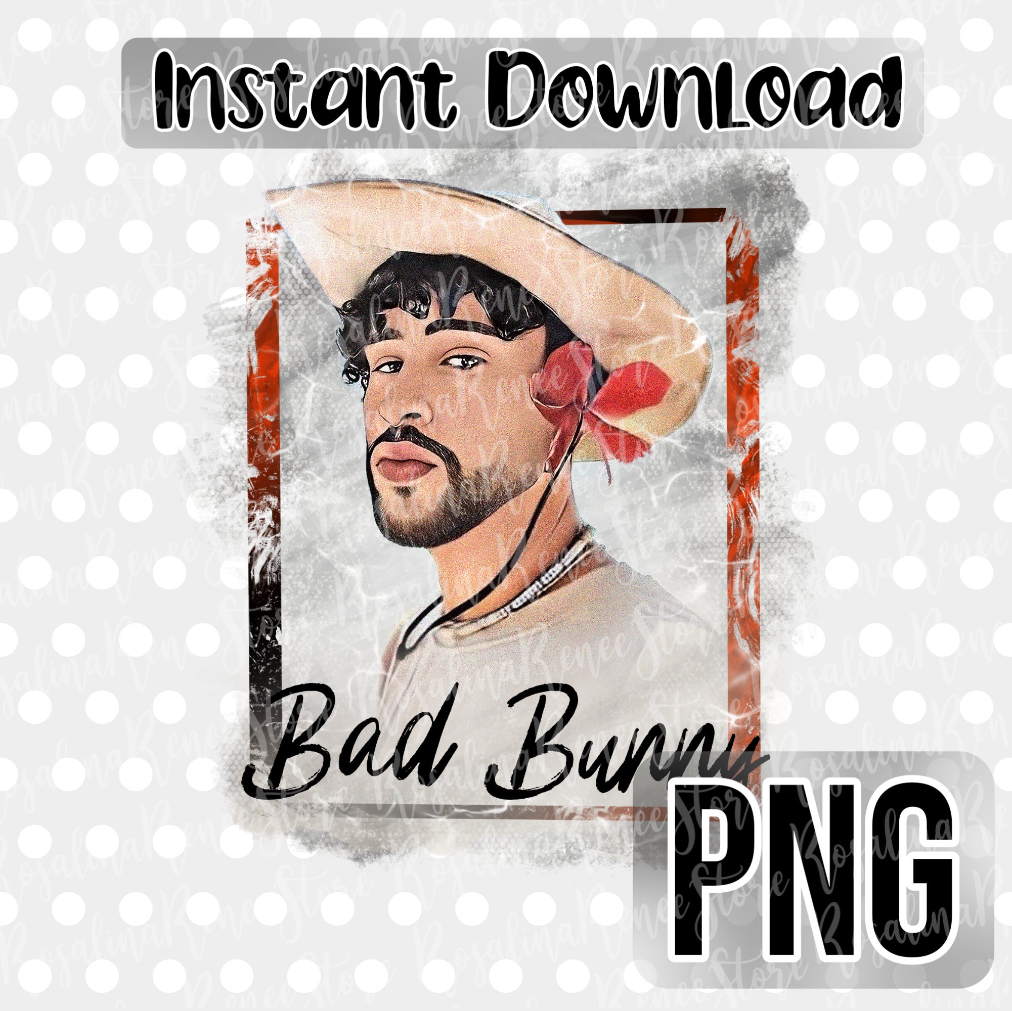 BAD BUNNY PNG - Etsy