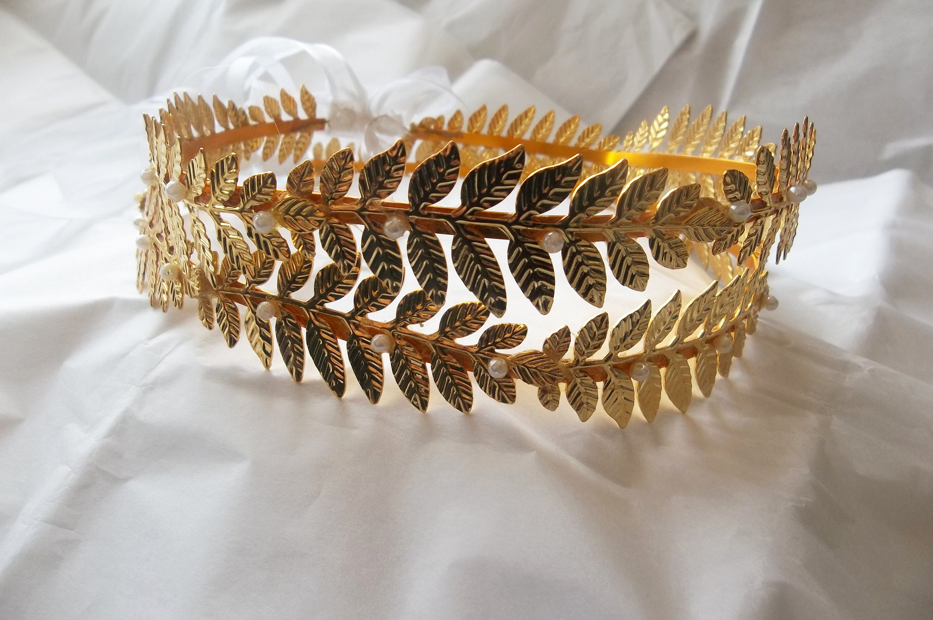 Ancient Greek Style Stefana Olive Leaf Crowns Set of Two - Etsy