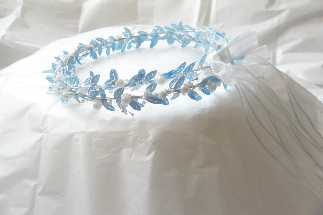 Stefana Wedding Crowns Set of Two Stephana Crowns Blue - Etsy