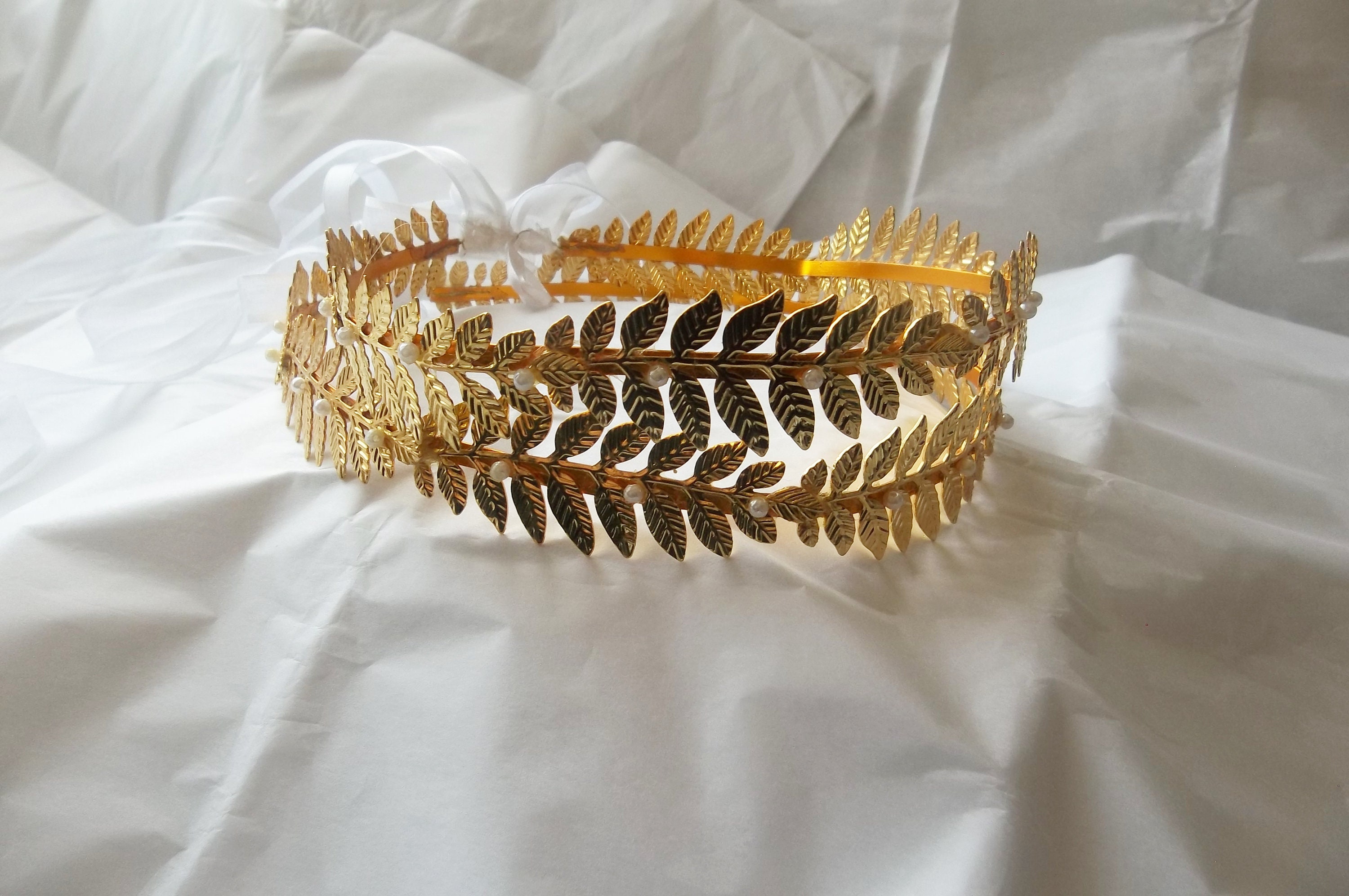 Ancient Greek Style Stefana Olive Leaf Crowns Set of Two - Etsy