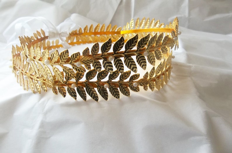 Ancient Greek Style Stefana Olive Leaf Crowns Set of Two - Etsy