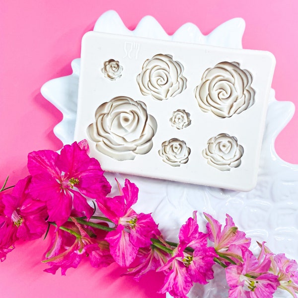 Rose Silicone Mold - Etsy