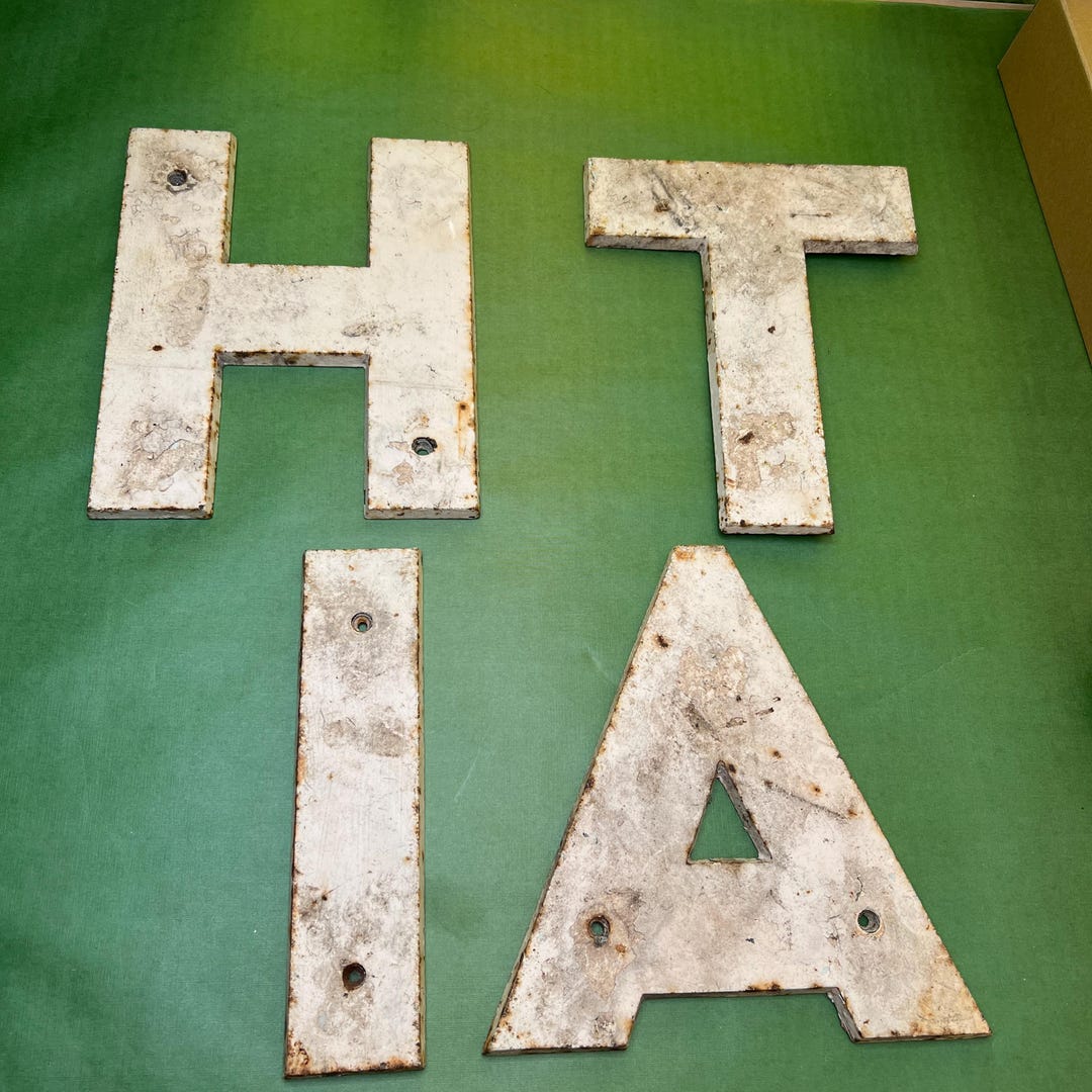 Large Original Metal Railway Station Letters Railway Station Sign With ...