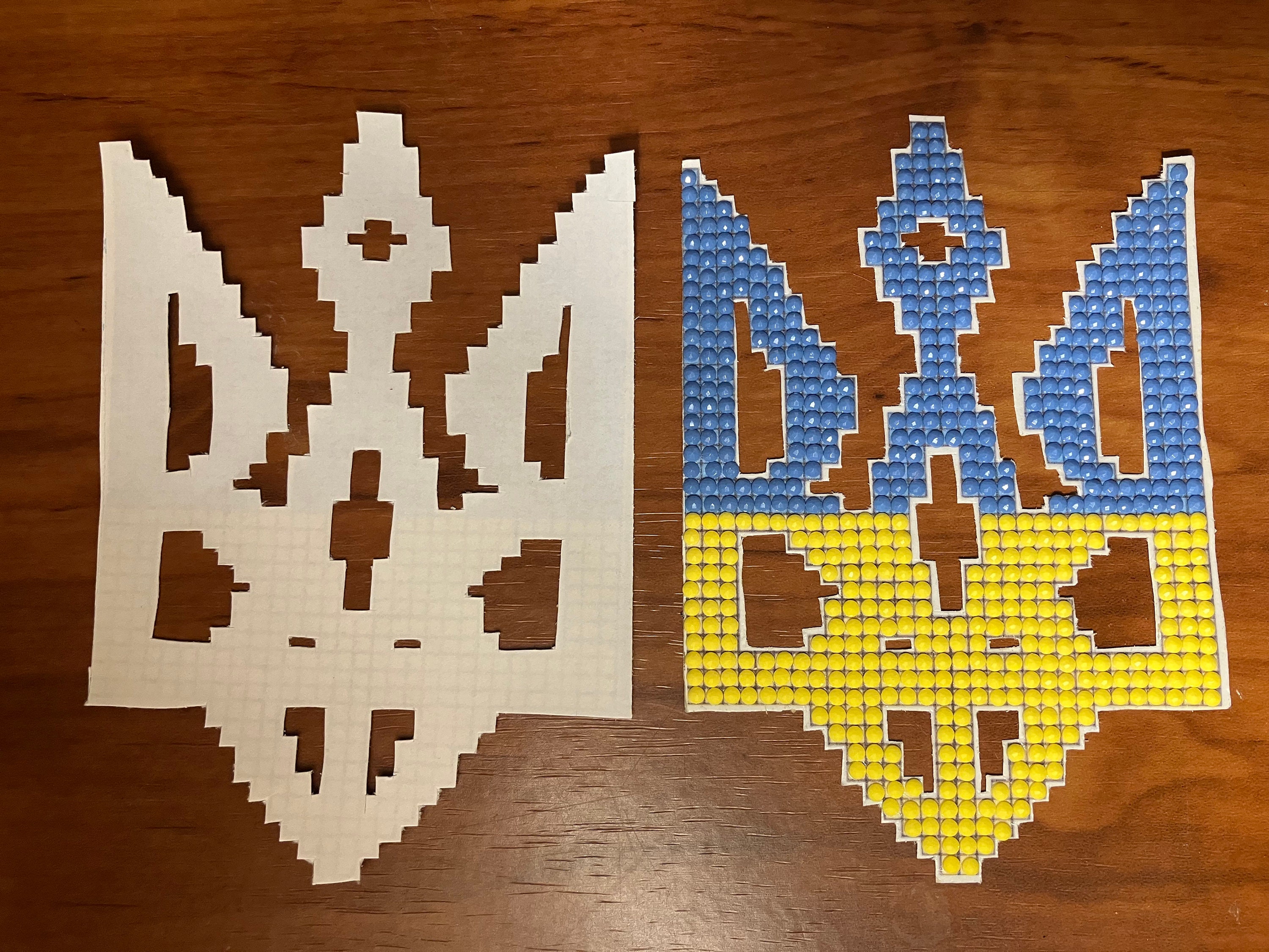 Fundraiser for Ukraine / Diamond Art Craft Kit: Coat of Arms of Ukraine ...