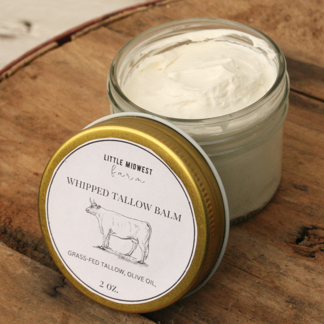 Grass Fed Whipped Beef Tallow Balm Grass Finished Tallow Skincare