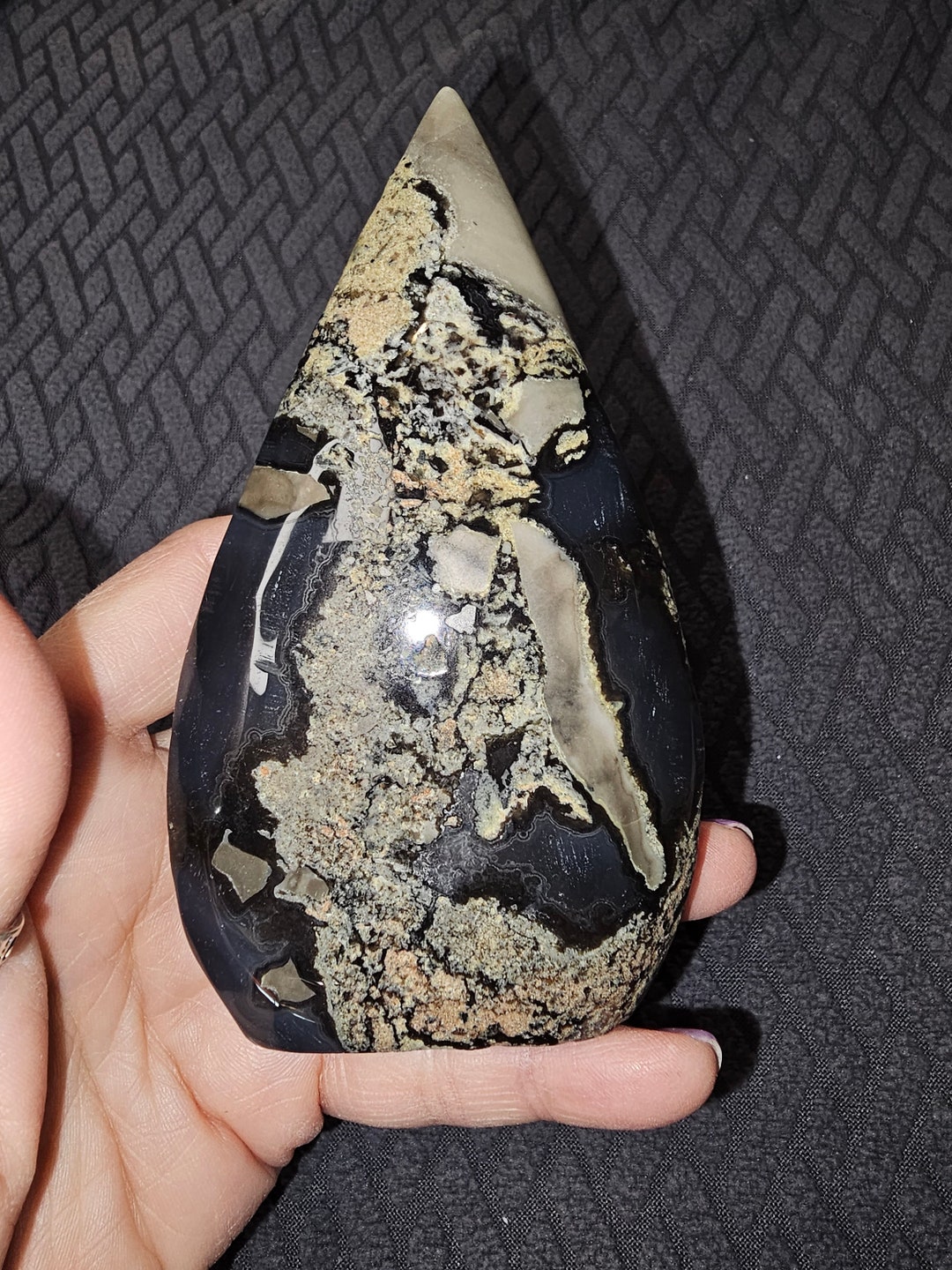 Volcano Agate Freeform 262g 5.8 X 2.6 " - Etsy