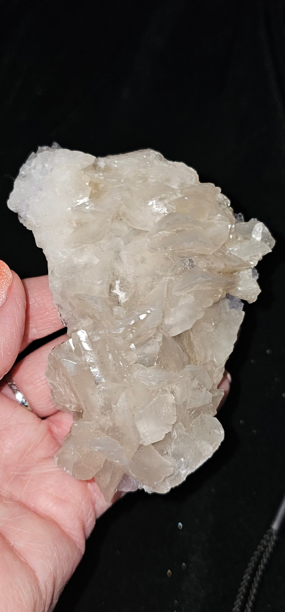 Rose Calcite Cluster 7.9ozshown With Uv Light - Etsy