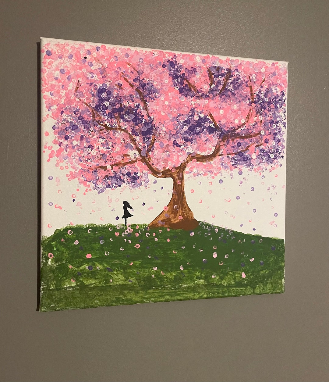 Cherry Blossom Bloom Painting - Etsy