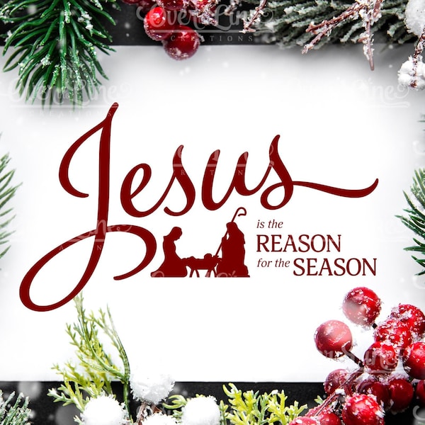 Religious Jesus is the Reason for the Season Clipart - Etsy