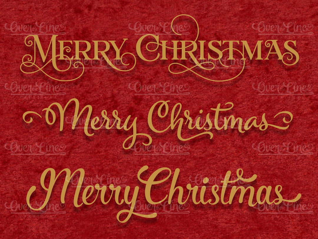 Merry Christmas Font Bundle OTL1 SVG - Etsy