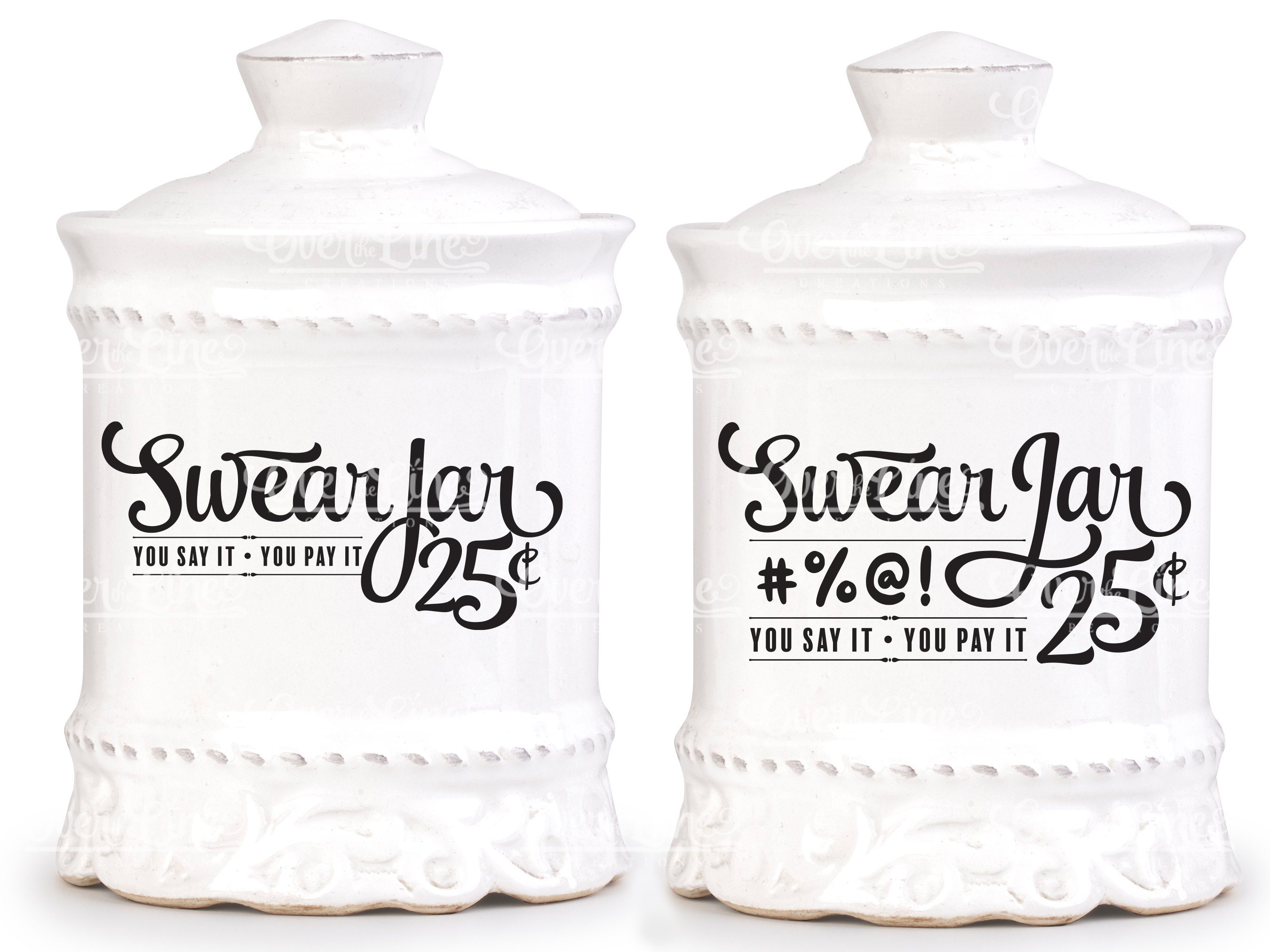 Swear Jar (two Versions) SVG - Etsy
