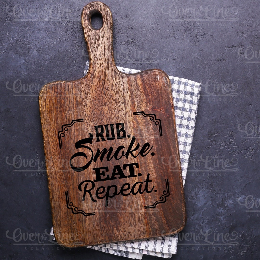 Rub Smoke Eat Repeat SVG - Etsy