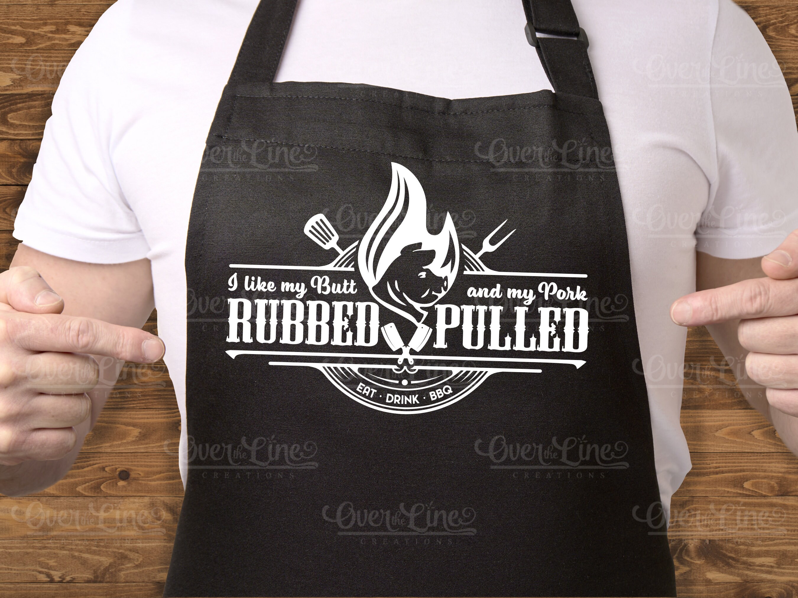 Butt Rubbed Pork Pulled SVG/EPS/SVG - Etsy
