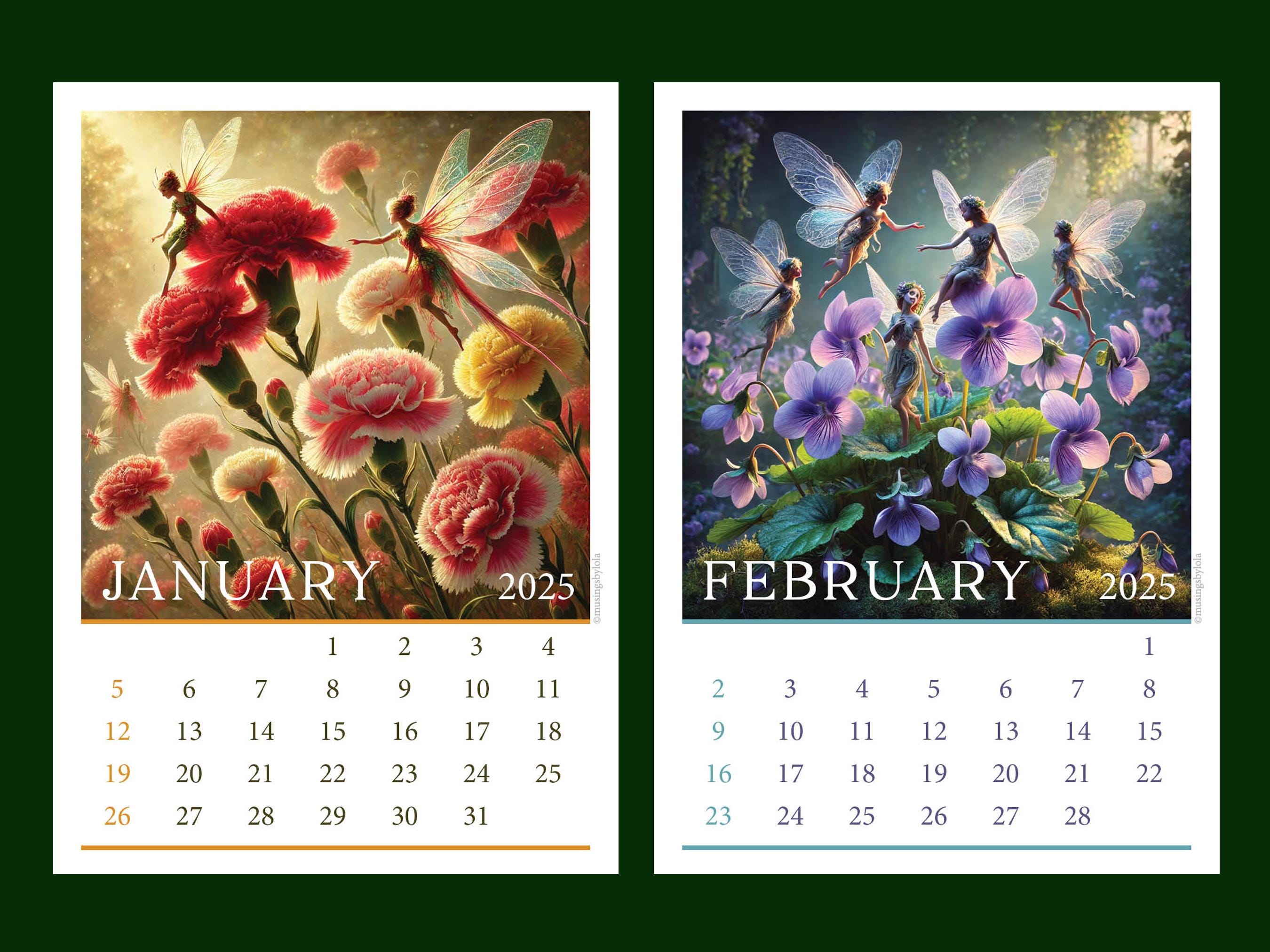 2025 FAE CALENDAR Downloadable, Printable 5x7 Desk Calendar, Office ...