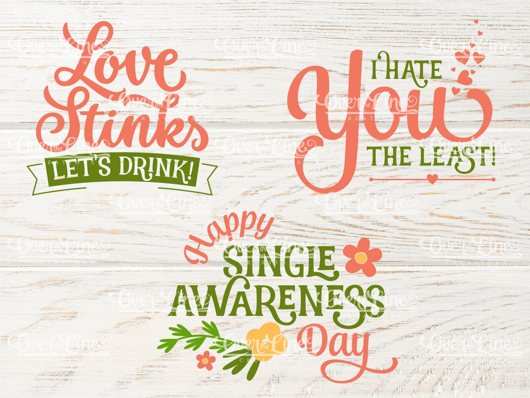 Love Stinks Quotes Bundle SVG/PNG/EPS - Etsy