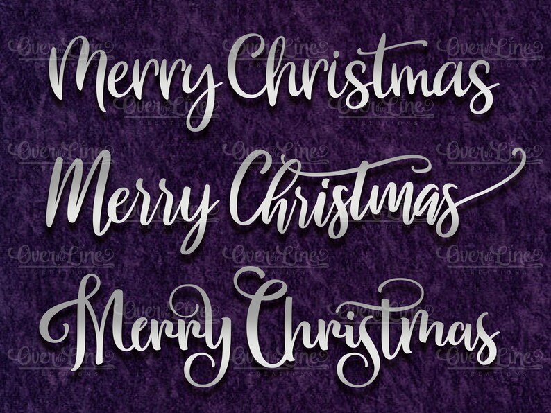 Merry Christmas Font Bundle OTL3 SVG - Etsy