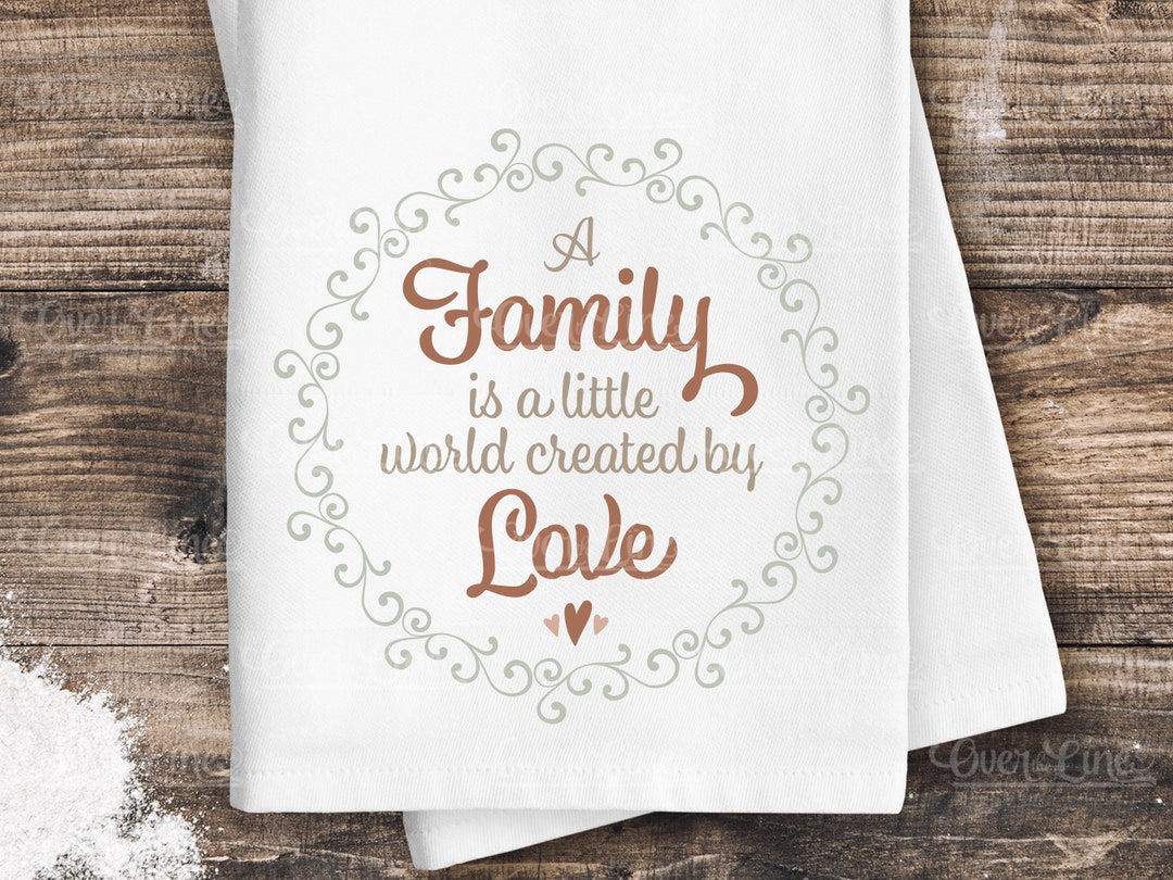 A Family is a Little World Created by Love SVG/PNG/EPS - Etsy