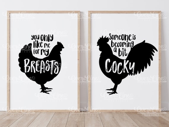 Cocky Breasts Pair SVG - Etsy