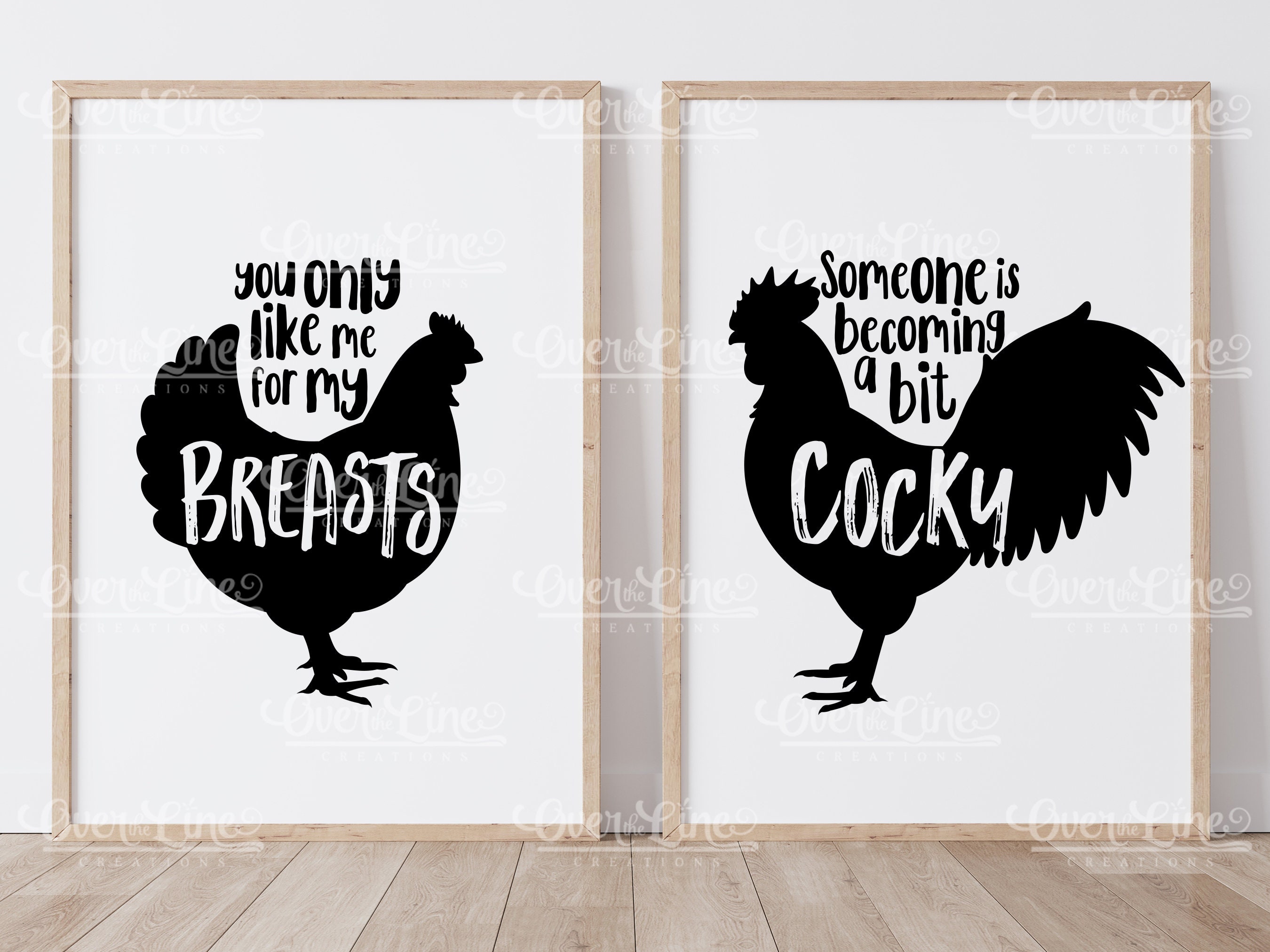 Cocky Breasts Pair SVG - Etsy
