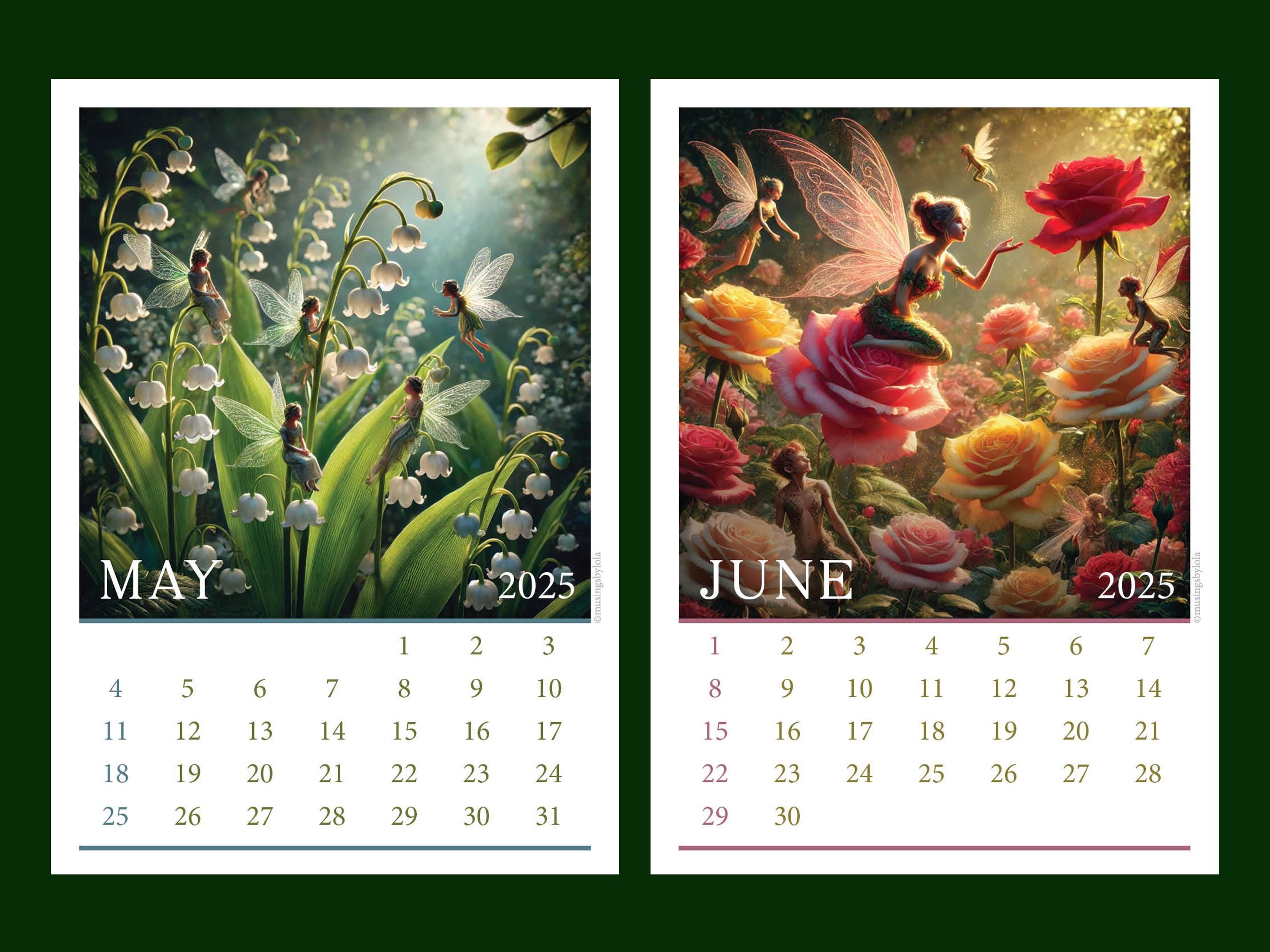 2025 FAE CALENDAR Downloadable, Printable 5x7 Desk Calendar, Office ...