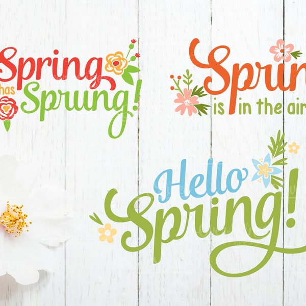 Spring Svg Files - Etsy