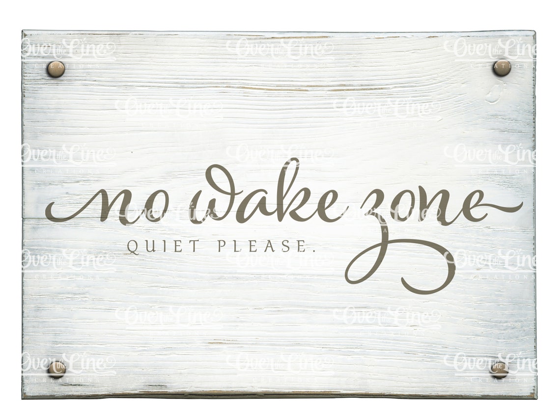 Quiet Please No Wake Zone SVG - Etsy