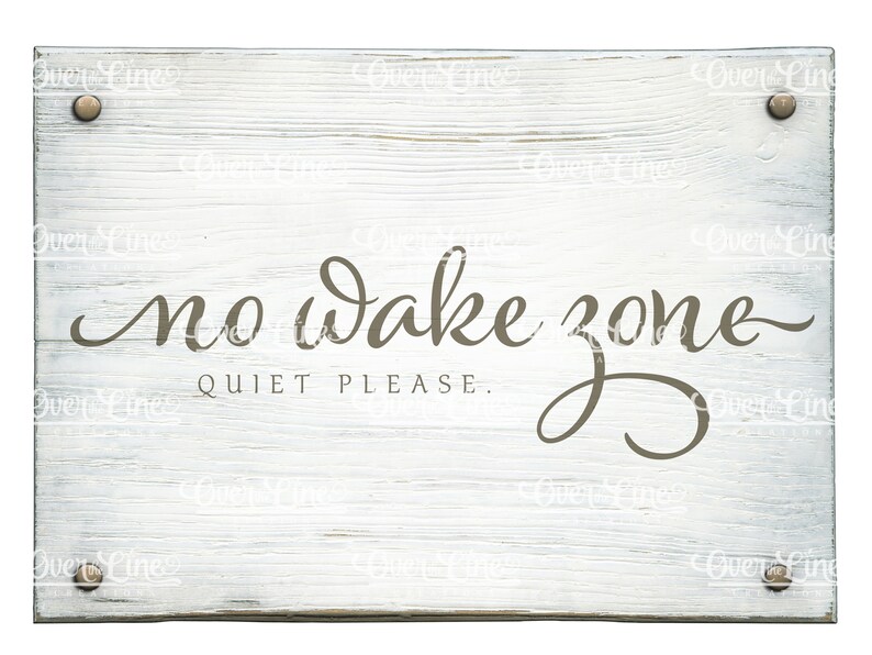 Quiet Please No Wake Zone SVG - Etsy