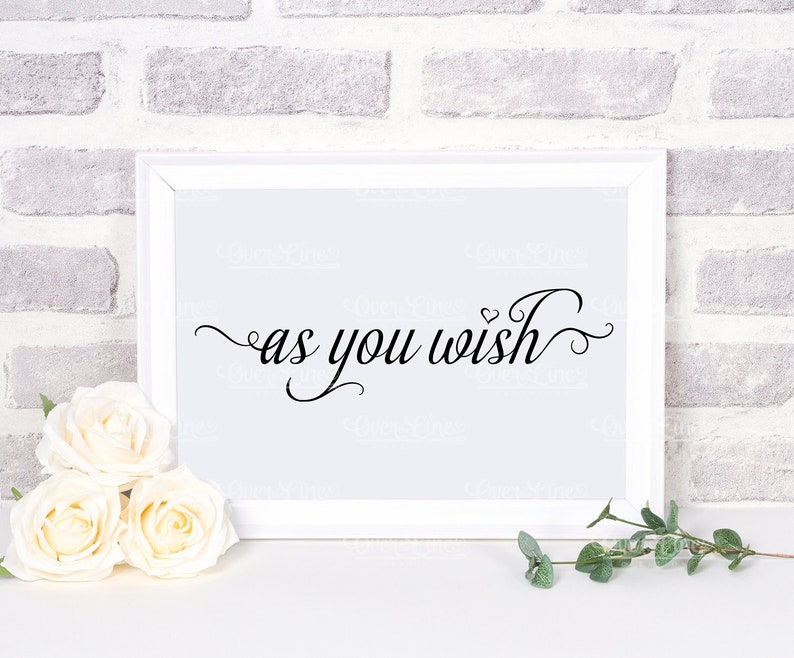 As You Wish SVG - Etsy