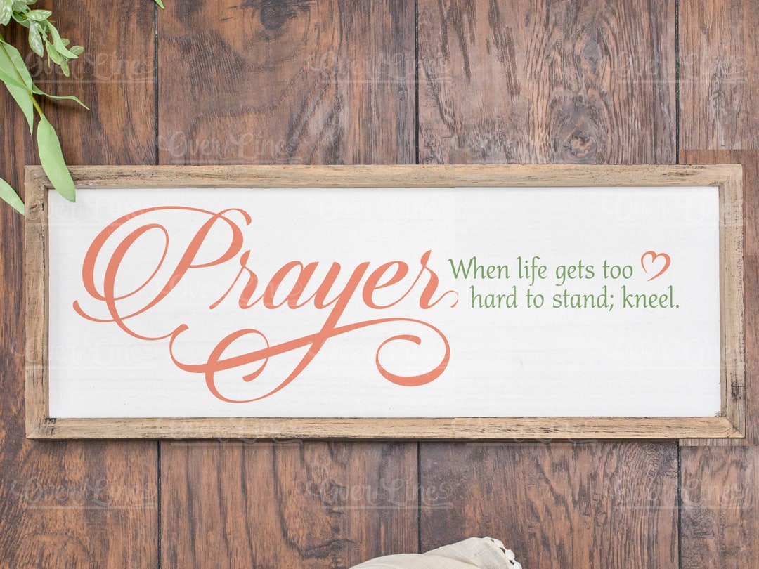Prayer SVG/PNG/EPS - Etsy