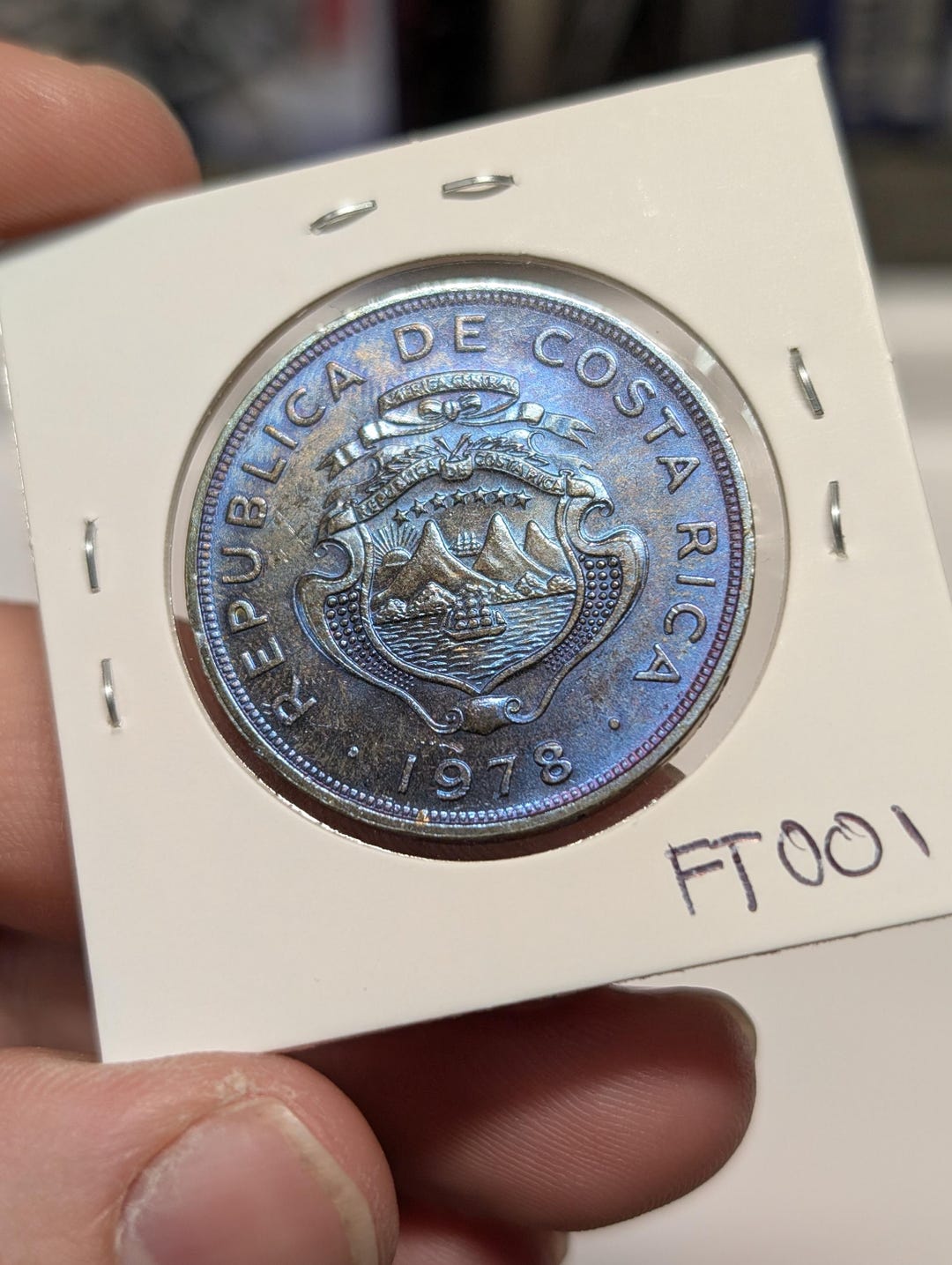 1978 Costa Rica 2 Colones Coin. Uncirculated and Beautifully Toned. - Etsy