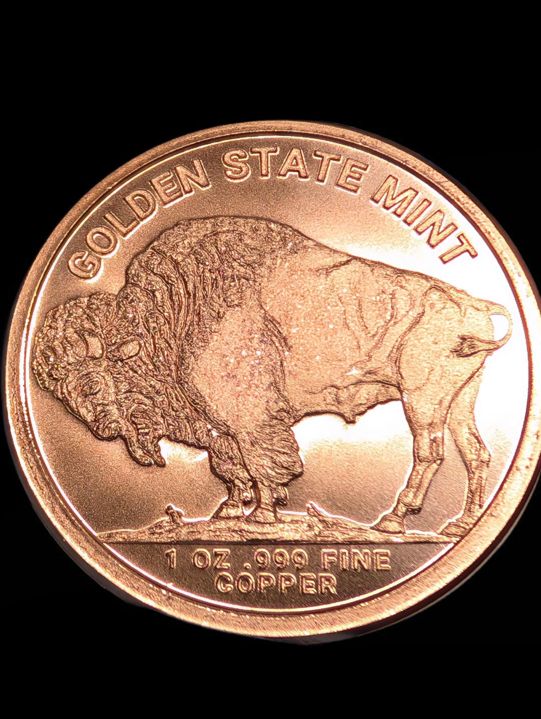 1oz Buffalo Copper Bullion Round Collector's Piece - Beautiful American ...
