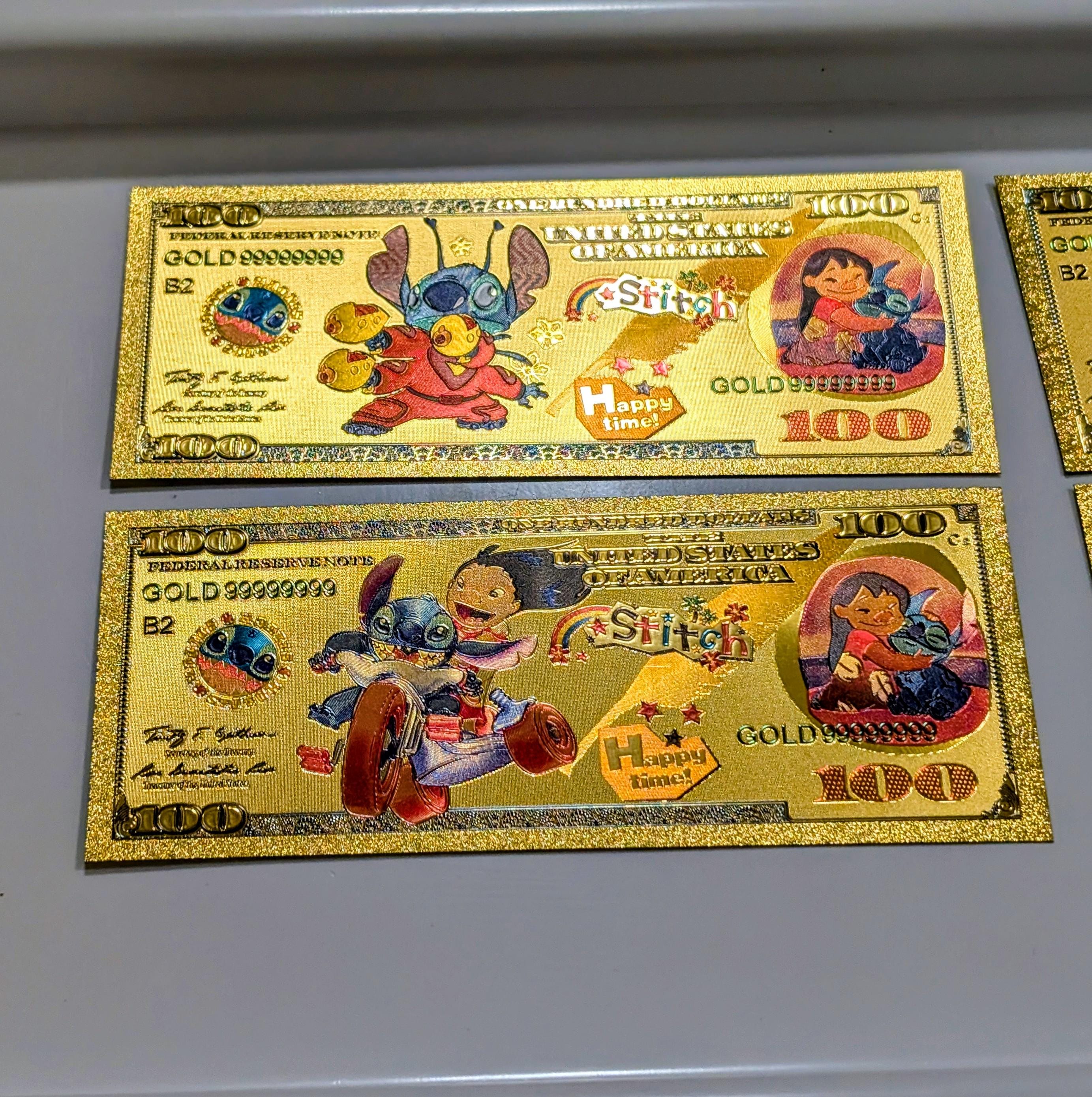7 Pc Lilo and Stitch Gold Foil Note Set Disney Inspired Collectible ...
