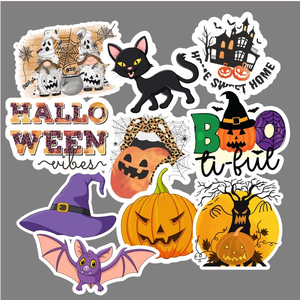 Halloween Stickers Svg - Etsy