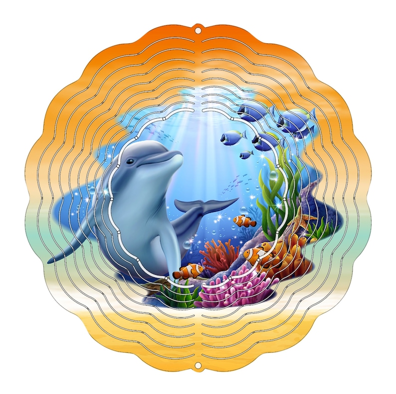 Dolphin Wind Spinner Designs PNG 10 Windspinner - Etsy