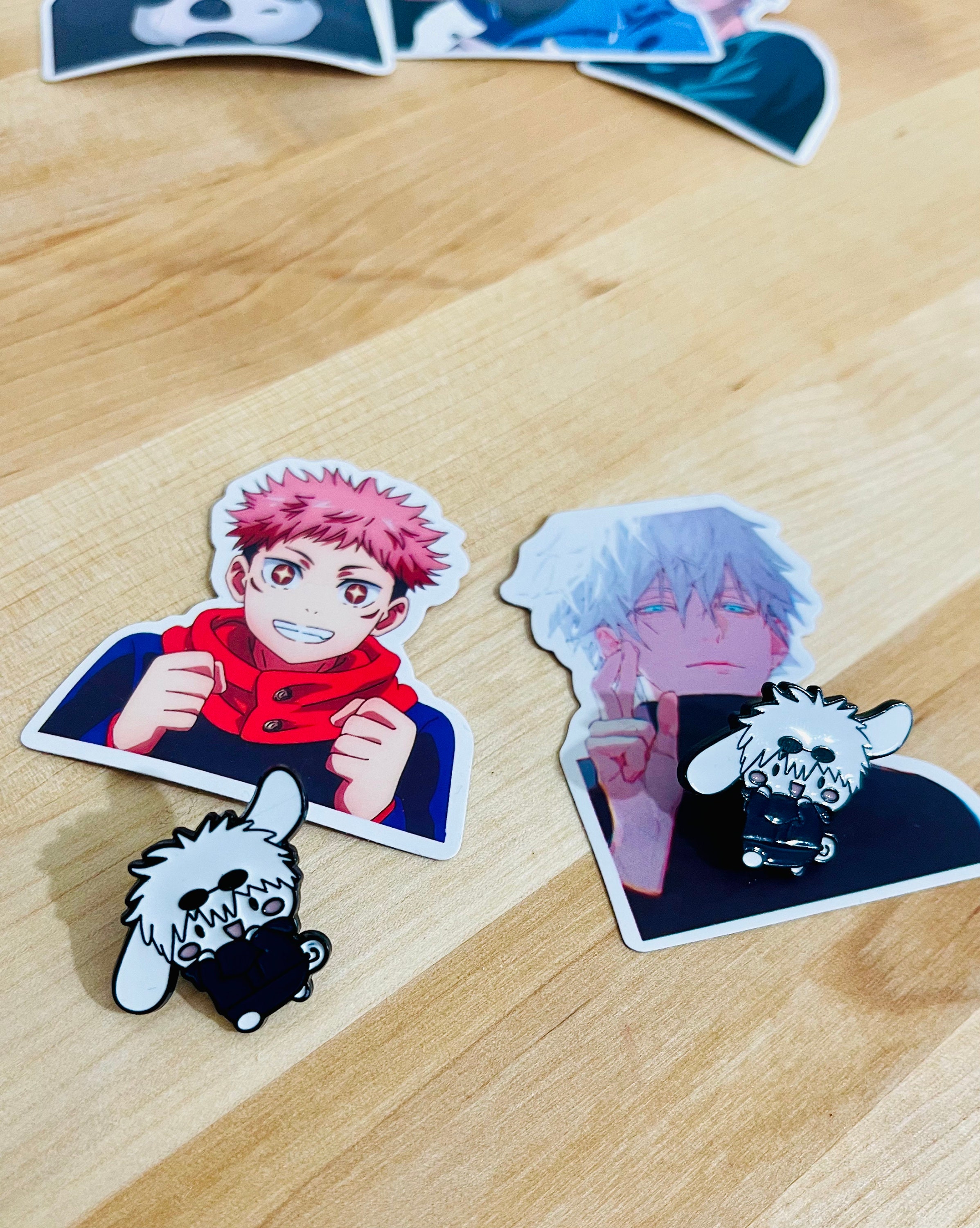 Jujutsu Kaisen Enamel Pin Gojo Satoru Pin Cute Cinnamon Roll Etsy Canada