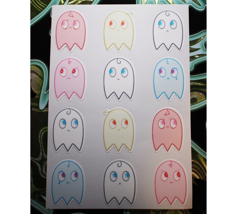 Ghost Emotions Sticker Sheet - Etsy