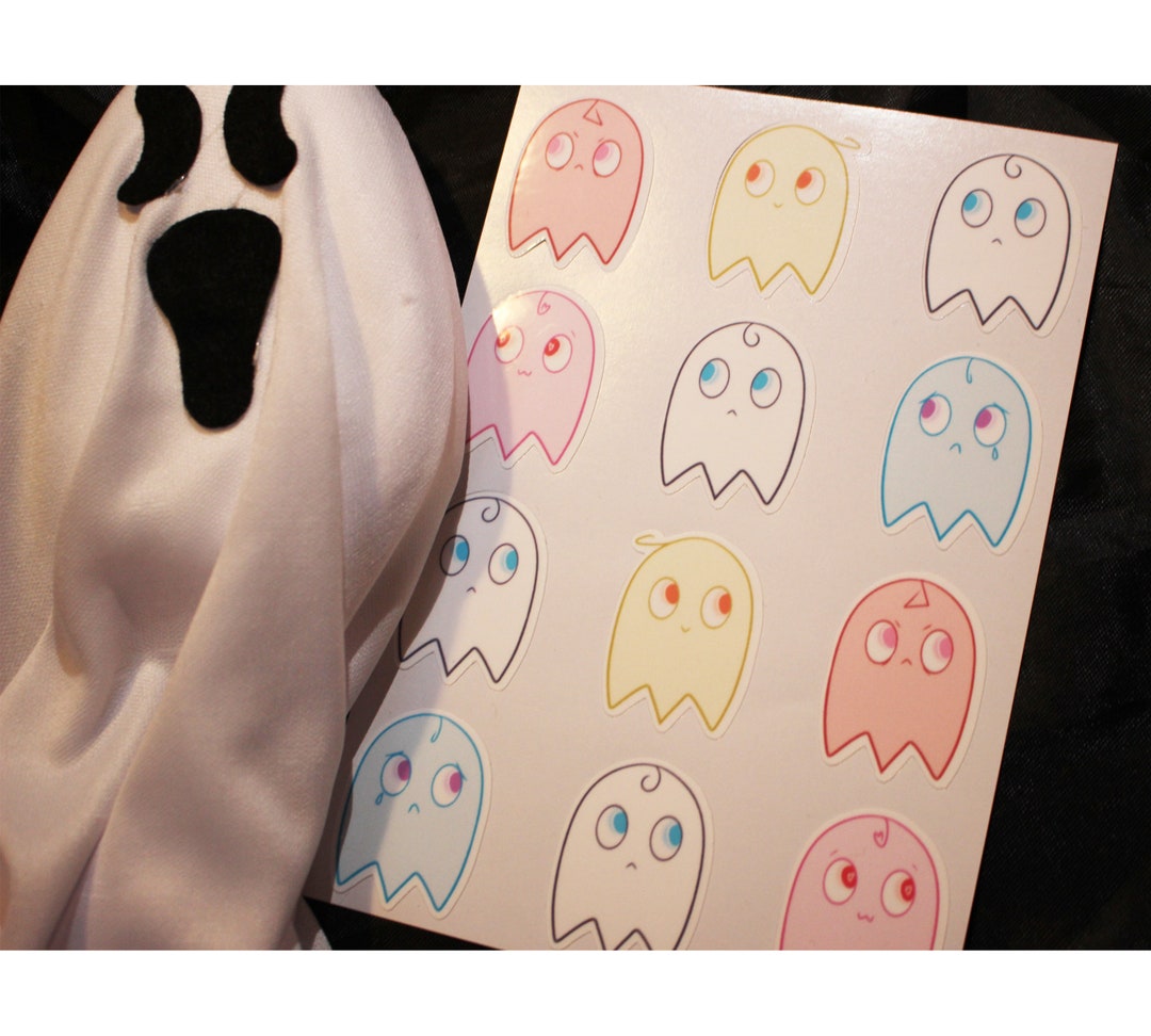 Ghost Emotions Sticker Sheet - Etsy