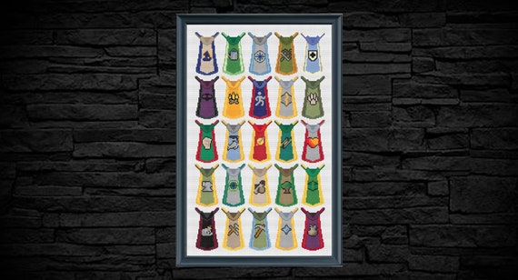 Kits & How To RuneScape Skill Icon Pattern Pack –Runescape Cross Stitch ...