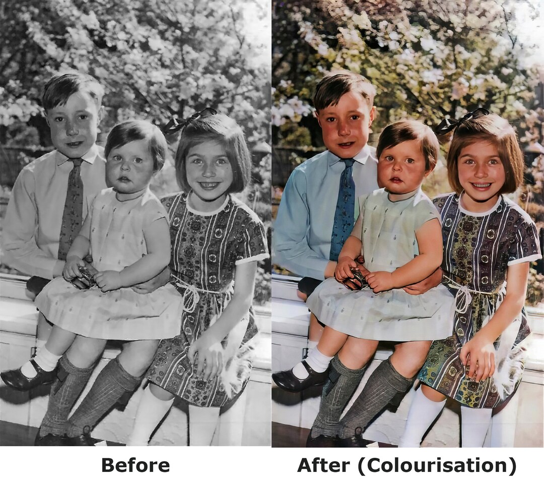 Photo Colourisation, Sharpening and Enhancement - UK Based - Etsy