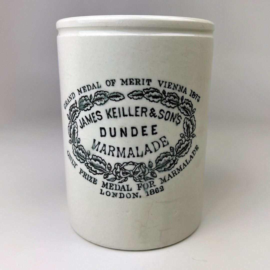 Antique 2lb. James Keiller & Sons Dundee Orange Marmalade Crock ...