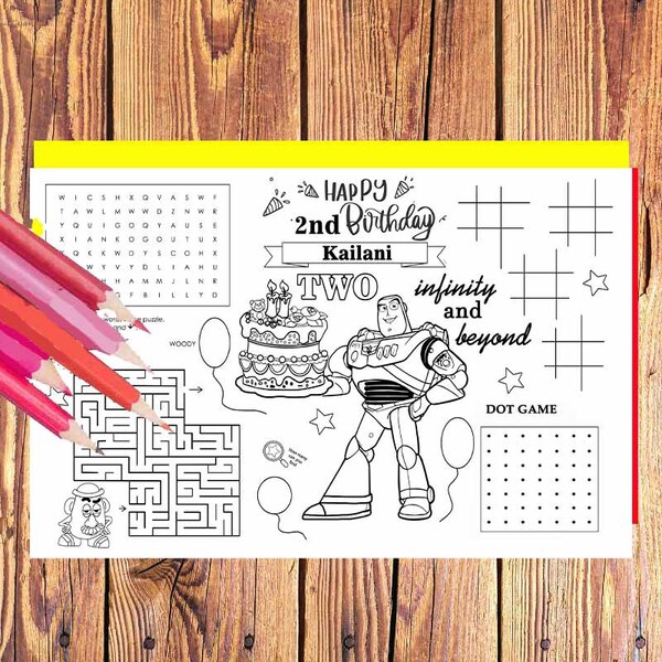 Two Infinity and Beyond Coloring Pages - Etsy Ireland