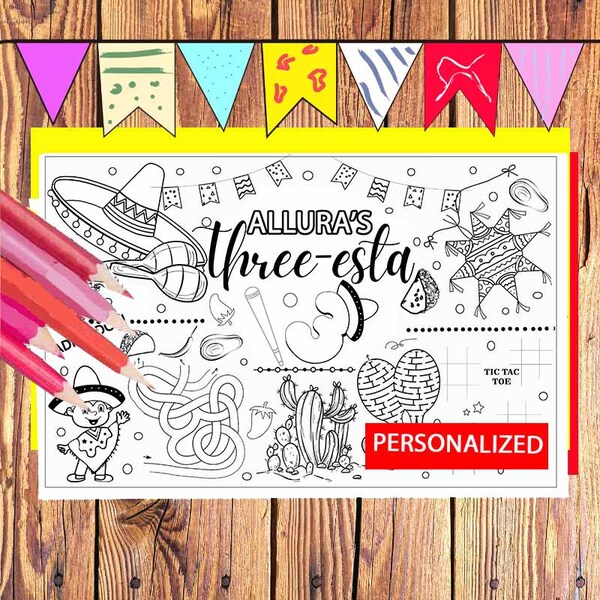 Birthday Coloring - Etsy