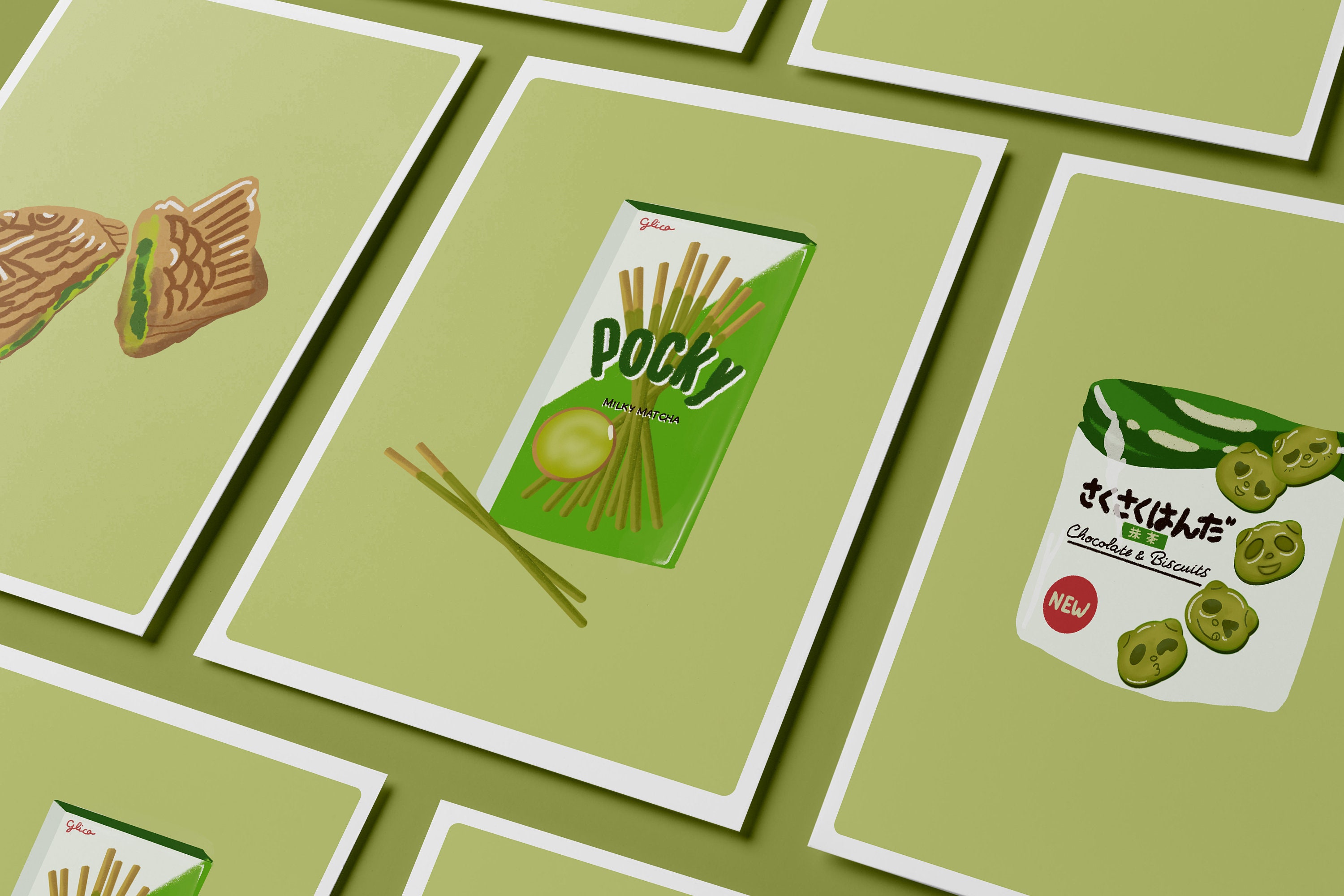 Japanese Pocky Poster, Matcha, Japanese Wall Art, Japan Travel ...