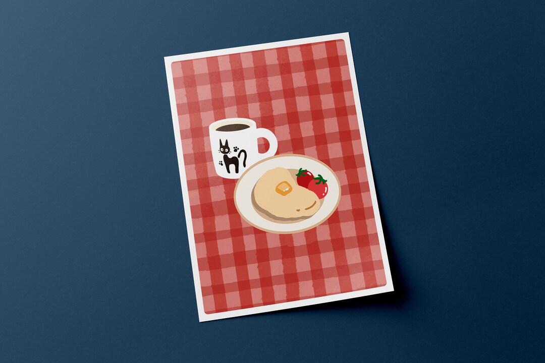 Kiki's Delivery Poster, Ghibli Illustration, Cute Japanese Print ...