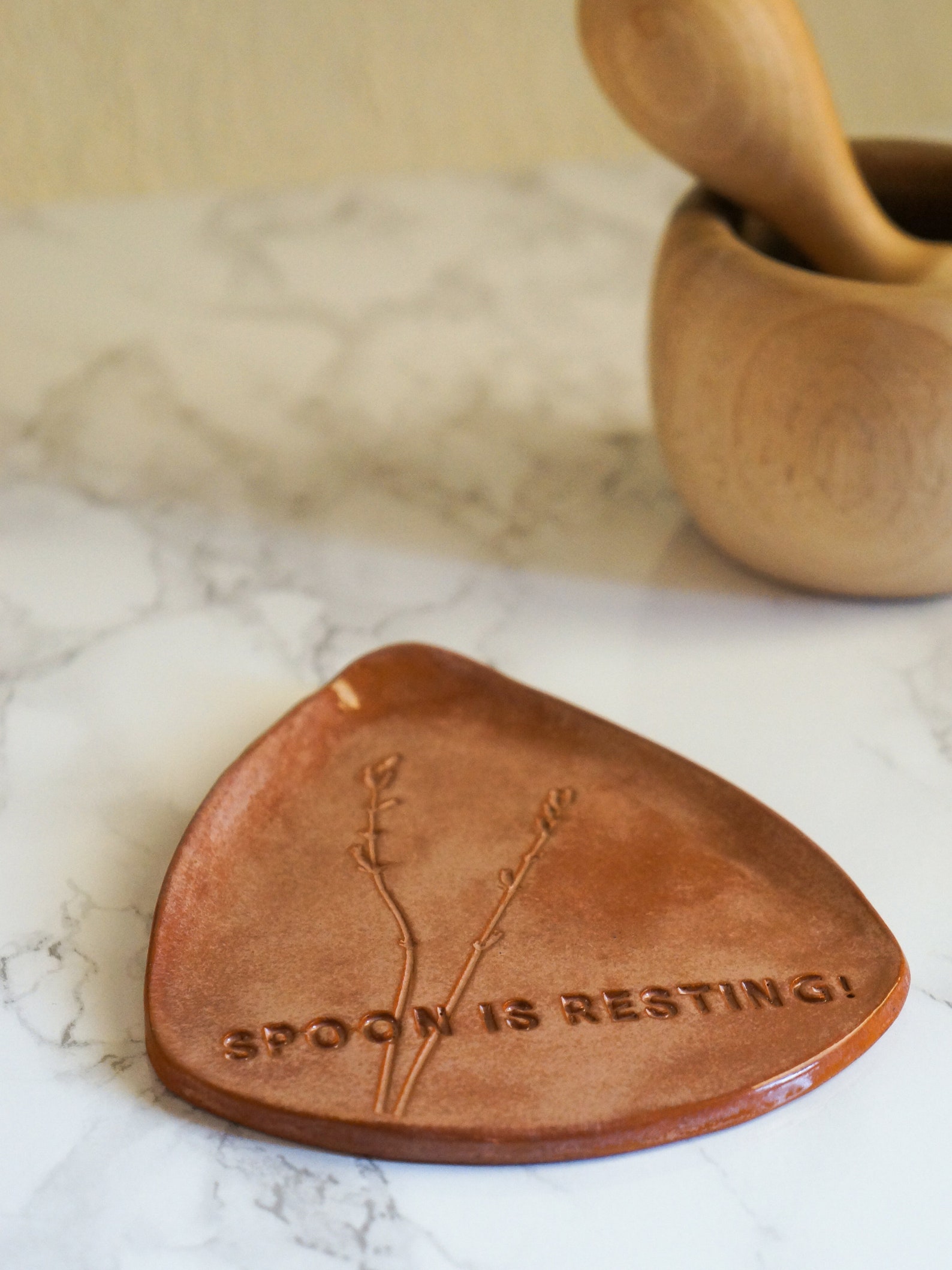 Terracotta Spoon Rest Ceramic Spoon Holder Ladle Rest - Etsy