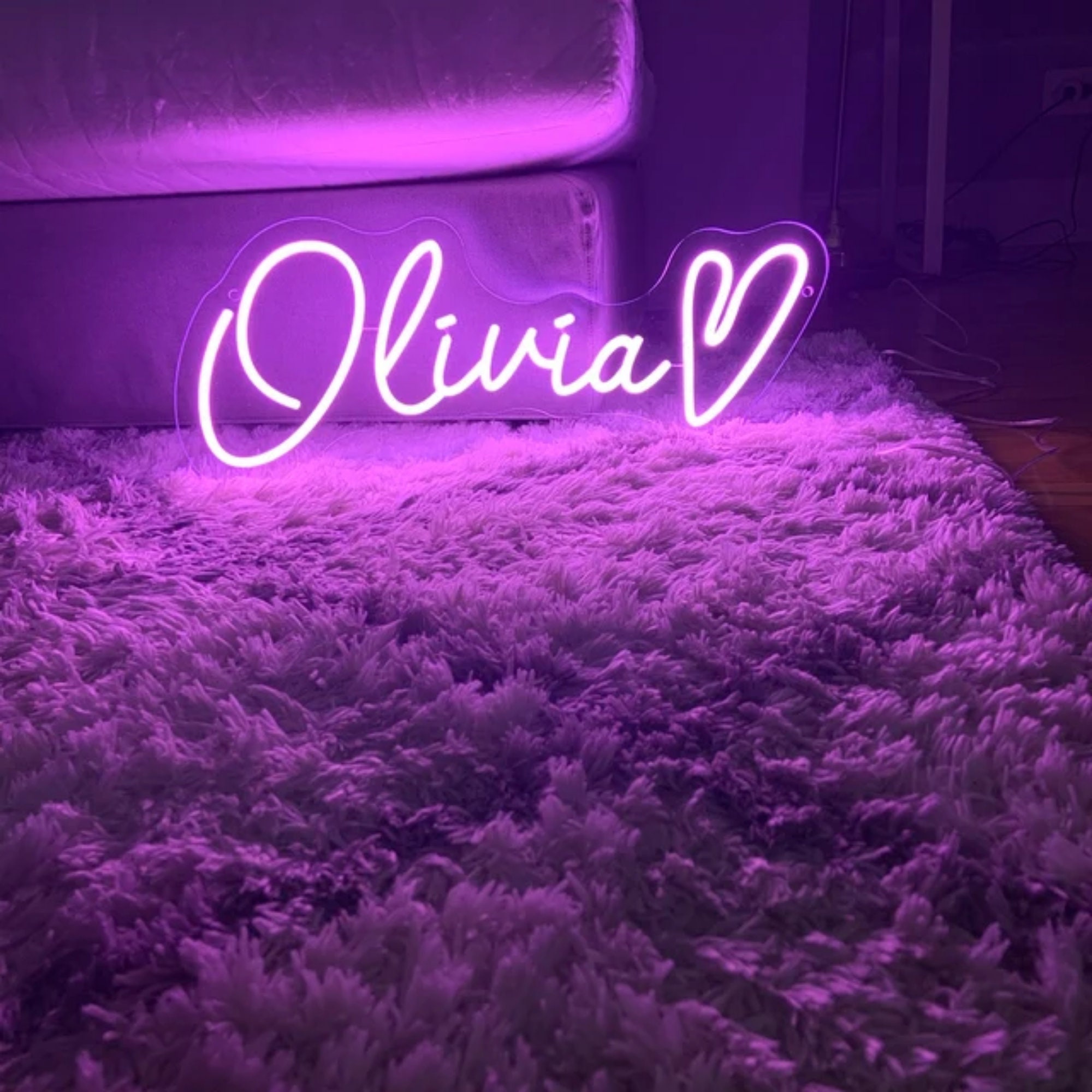 Custom Name Neon Sign For Bedroom Neon Sign Wedding Neon Sign Etsy