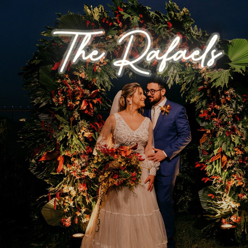 Custom Name Neon Sign Neon Sign Wedding Neon Sign Custom - Etsy