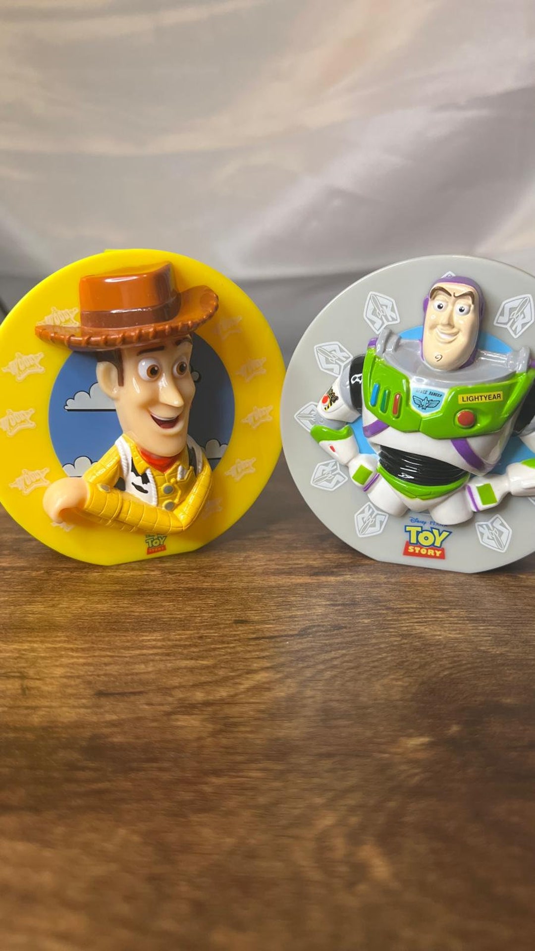 Pixar Animation Studios Buzz Lightyear Woody Fridge Magnet Tape Holder ...