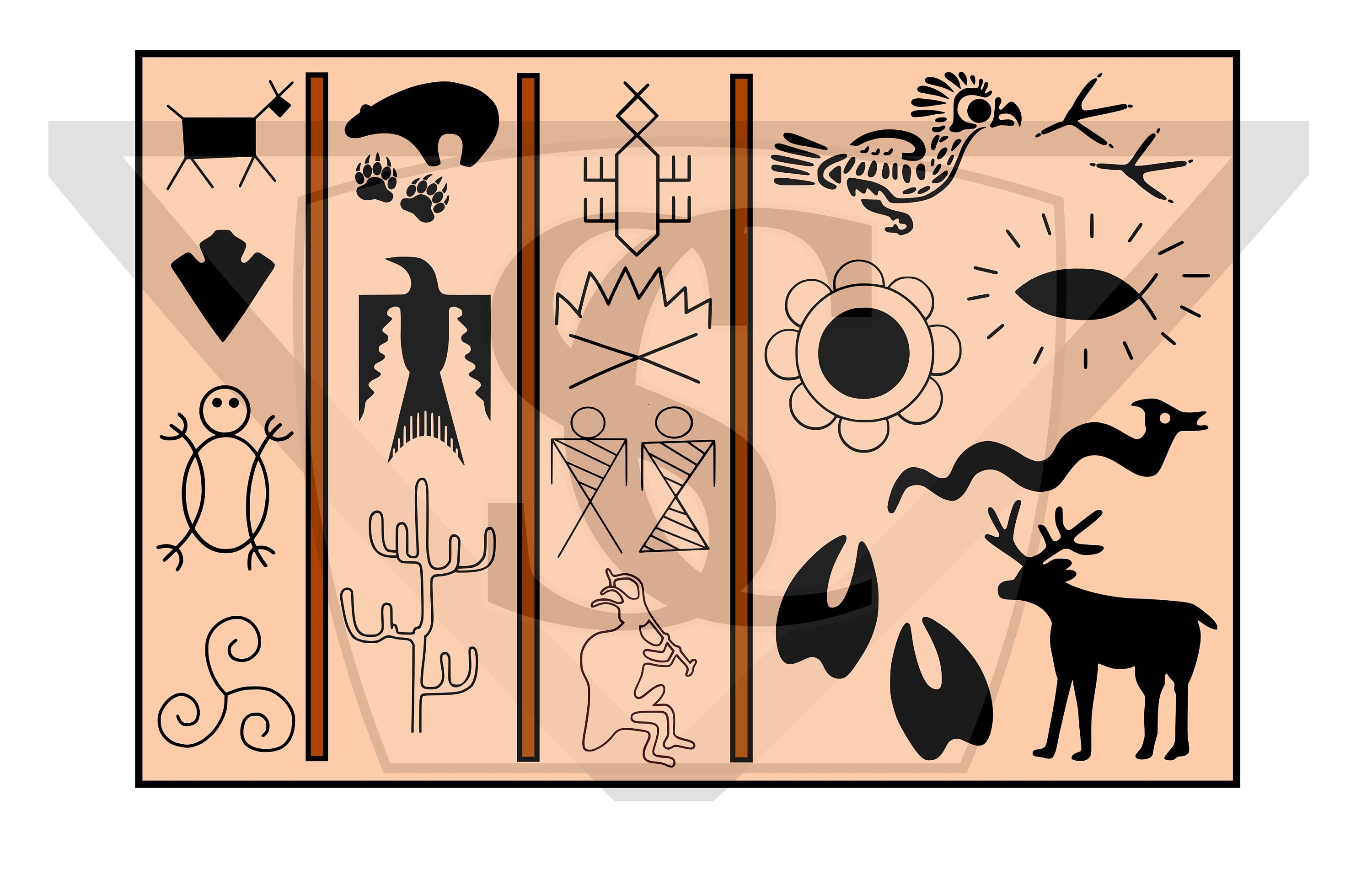 Native Southwest SVG Sheet CUSTOM DESIGNS Svg Pdf Jpg Eps Vector Images ...