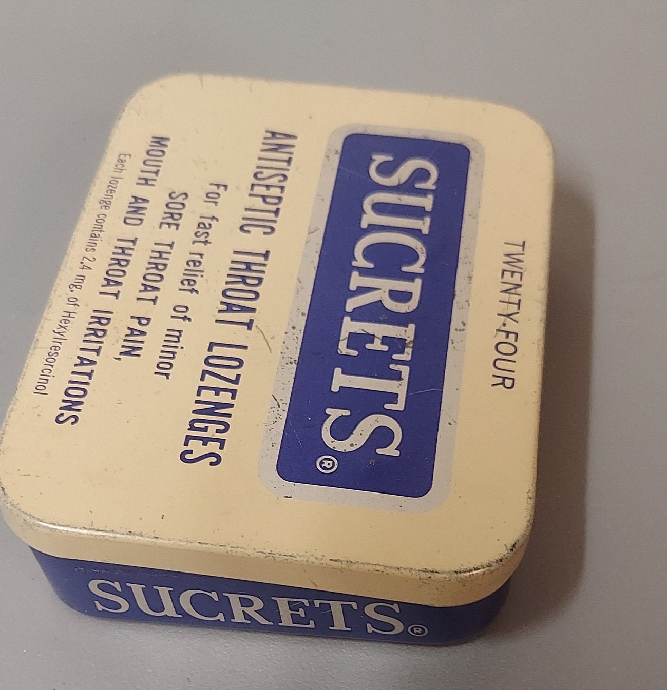 Vintage Sucrets Tins Antiseptic Throat Lozenges Quinton - Etsy